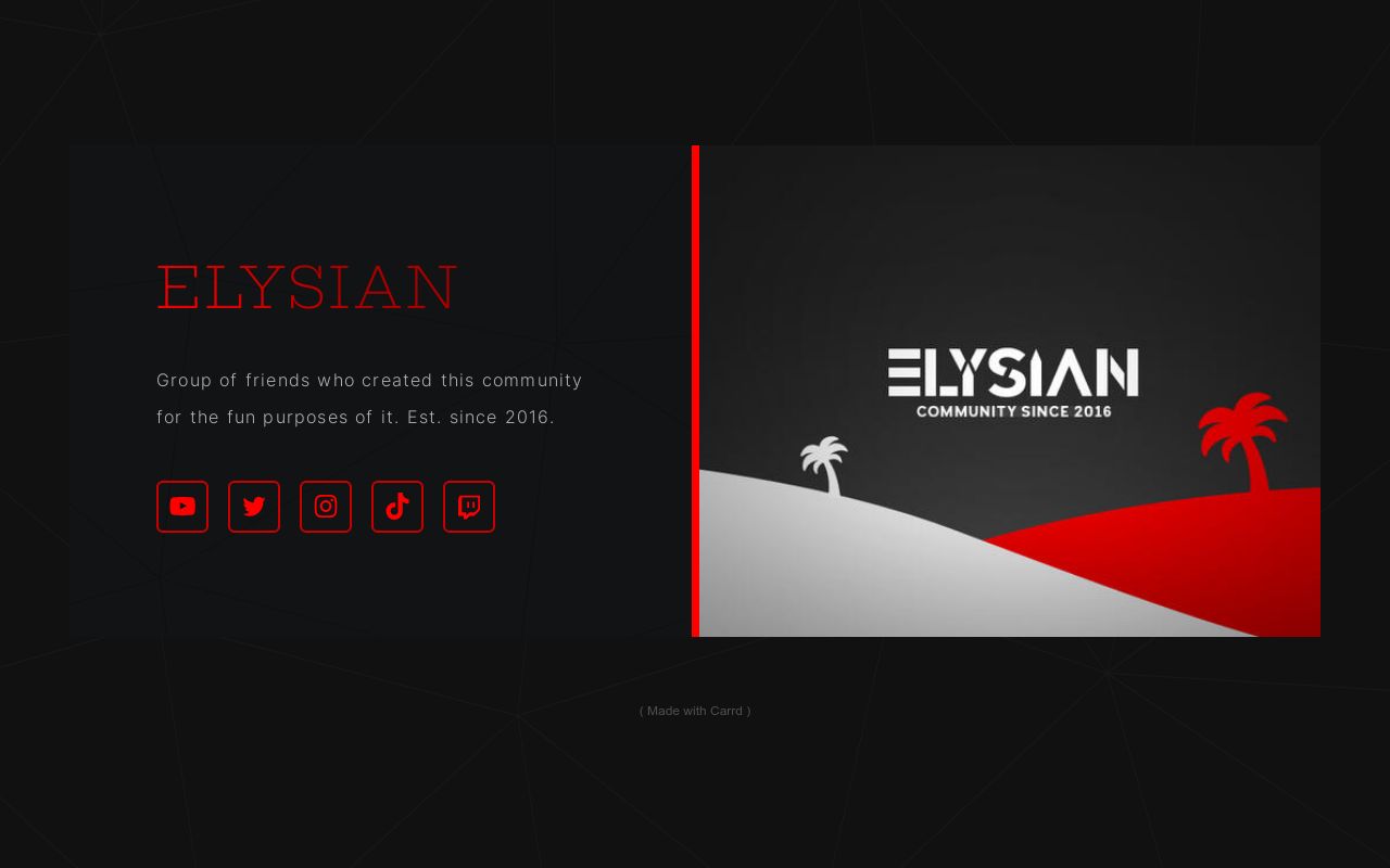 Elysian Personal Card